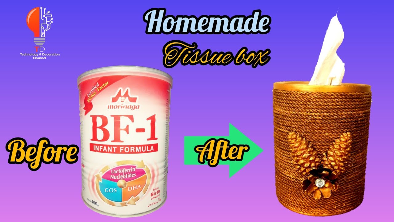 Tissue box from Tin Can - YouTube