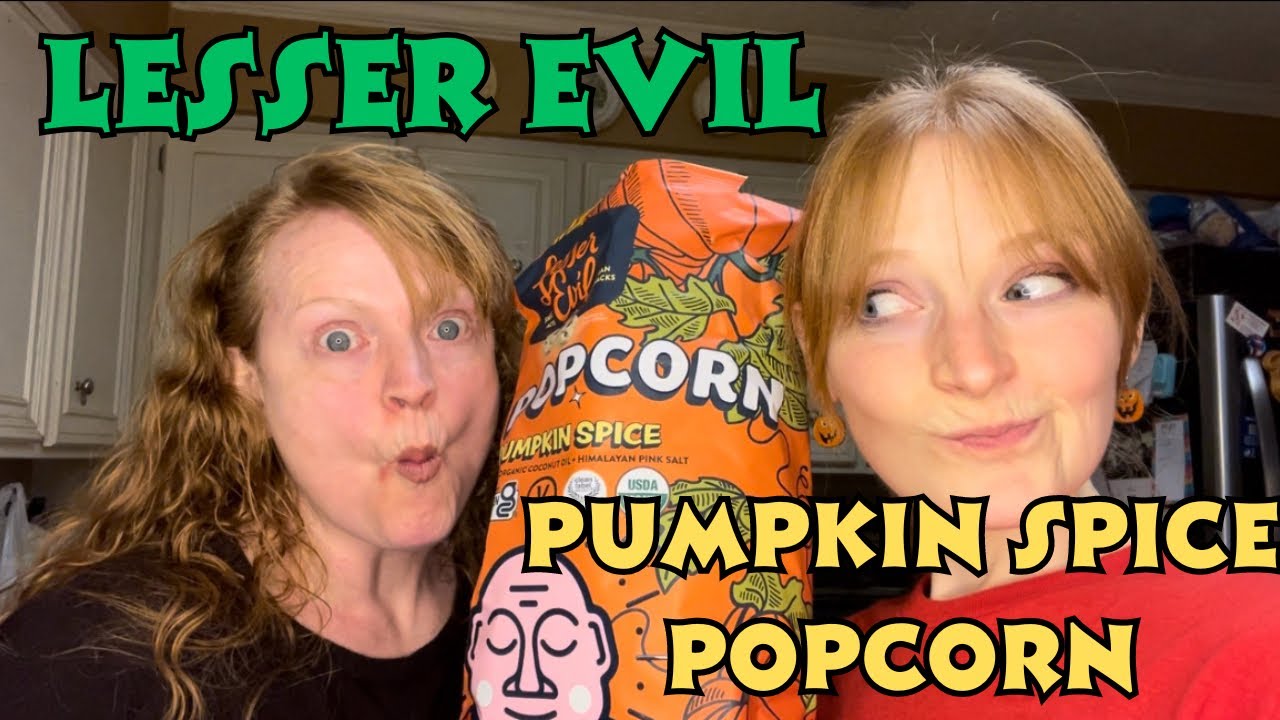 LESSER EVIL PUMPKIN SPICE POPCORN - YouTube