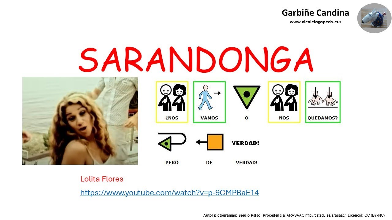 SARANDONGA ( Letra con pictogramas) - YouTube