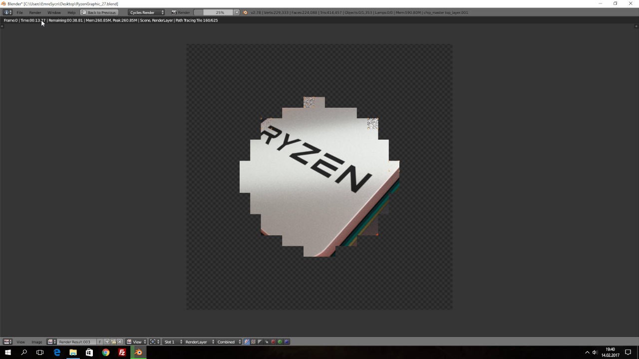 blender-2.78b-windows64 - i5 4670K 4.2 Ghz - YouTube