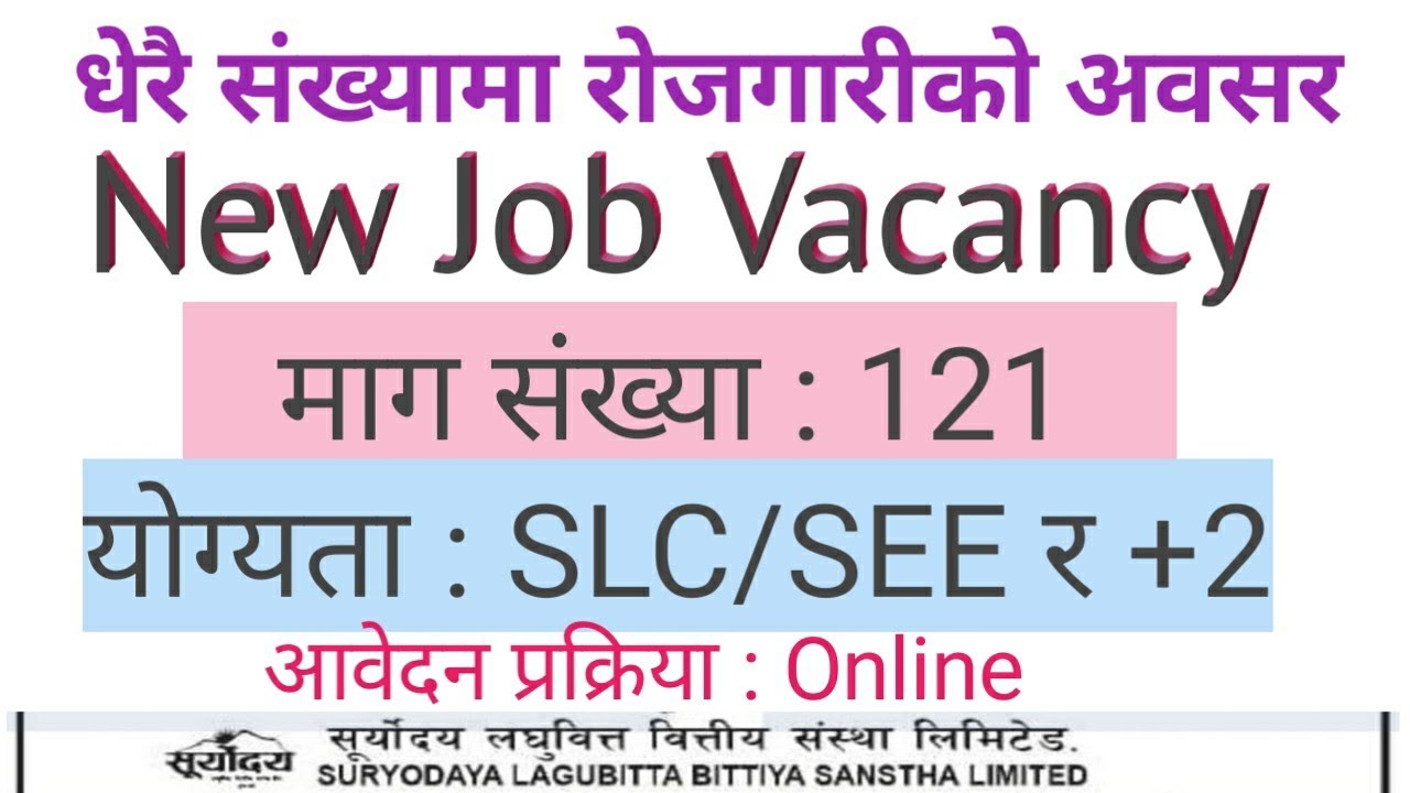 Current Job Vacancy In Nepal 2077| Career opportunity in Nepal ...