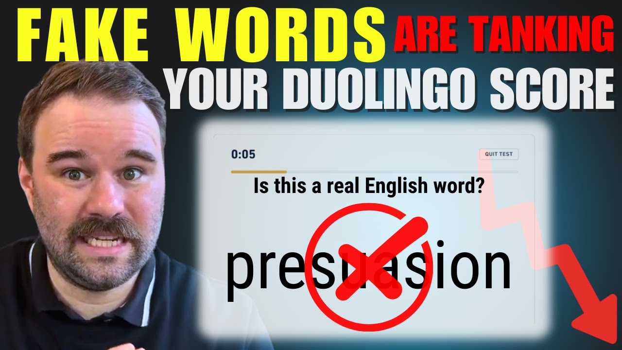 Fake Words Are Tanking Your Duolingo Score - YouTube