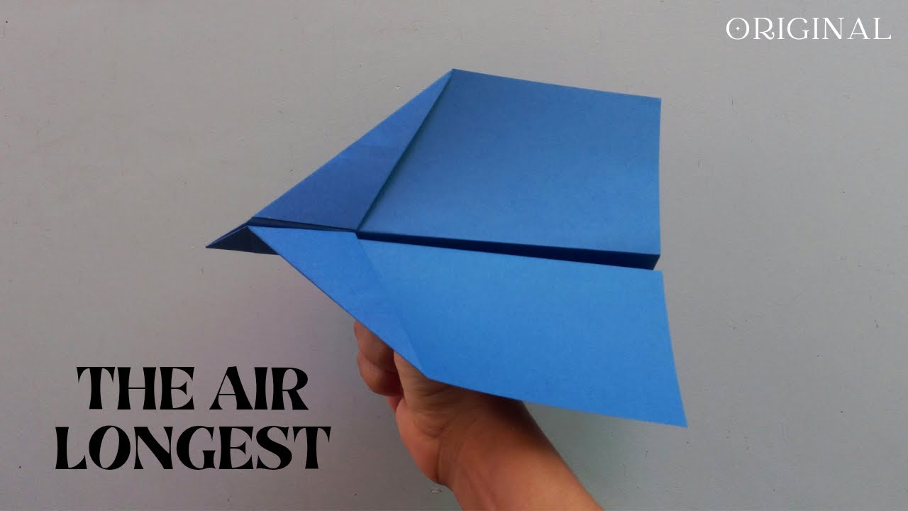 How to make a paper airplane stay in the air the longest - YouTube