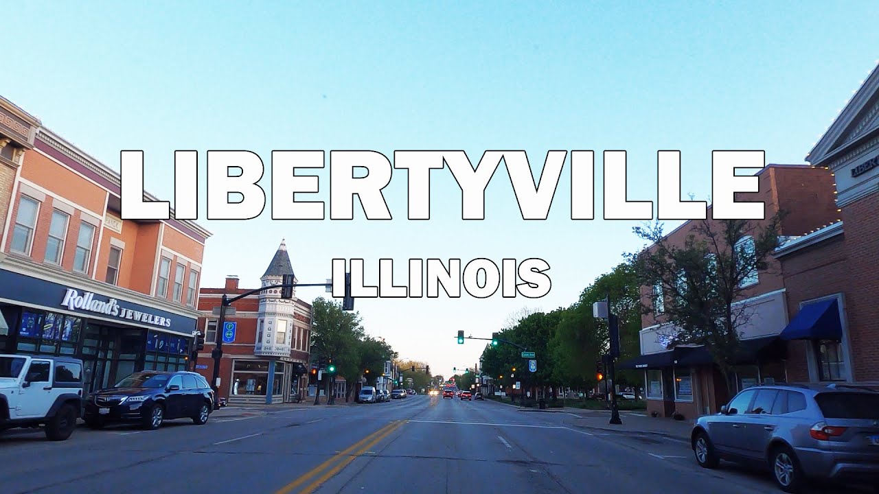 Libertyville, Illinois - Sunset Driving 4K - YouTube
