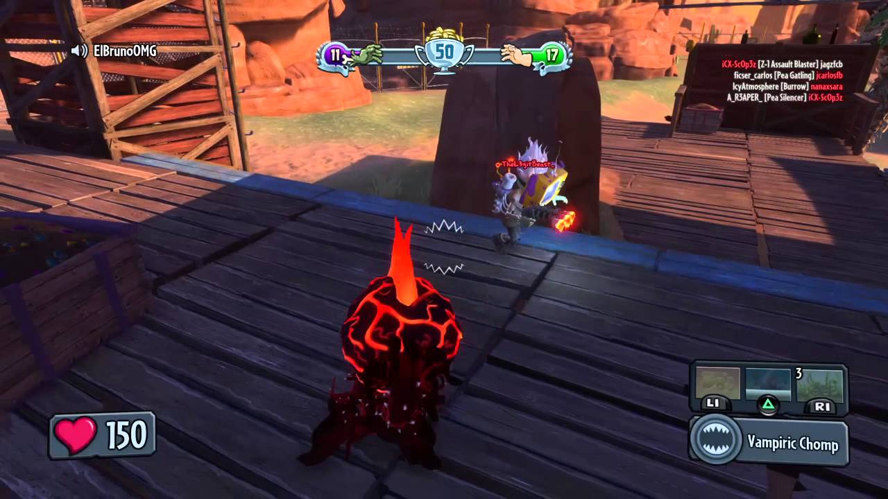 [Plants vs Zombies Garden Warfare] (PS4) Incoming! Train! - YouTube