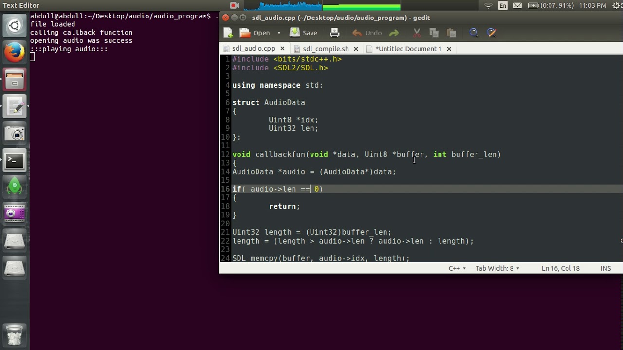 final sdl audio wav player - YouTube