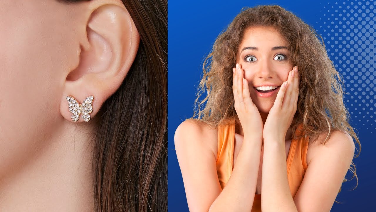 Earings | Earings for girls stylish | Girls Butterfly Earings korean ...