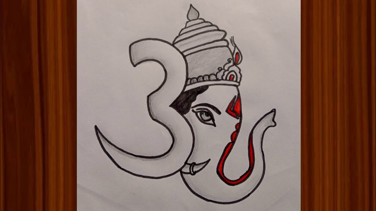 Ganesh ji easy drawing|how to draw loard Drawing|Ganesh Chaturthi ...
