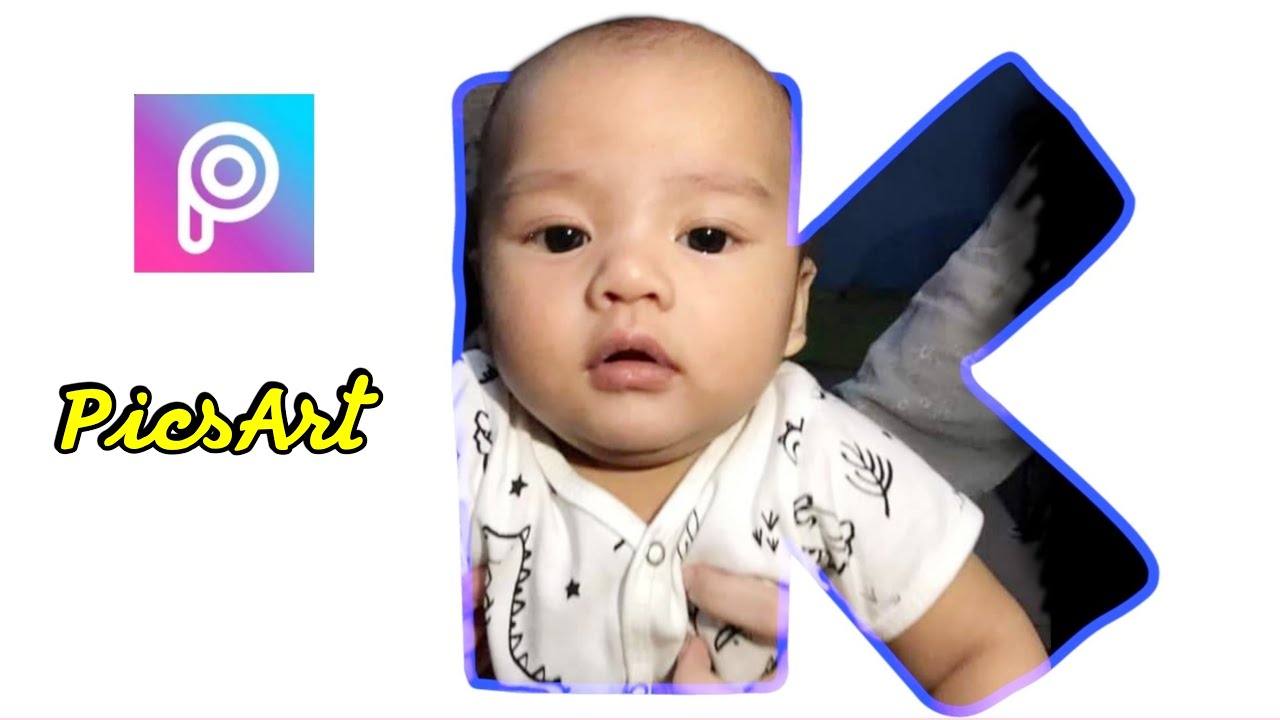 Letter K portrait || PICSART editing tutorial || Baby Kieth pic - YouTube