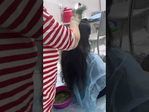 Saça kına yakma nasıl olurmuş izleyin