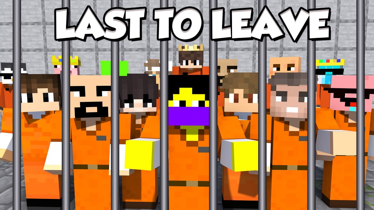 Last to Leave Prison Wins 1,000$ (MINECRAFT) - YouTube