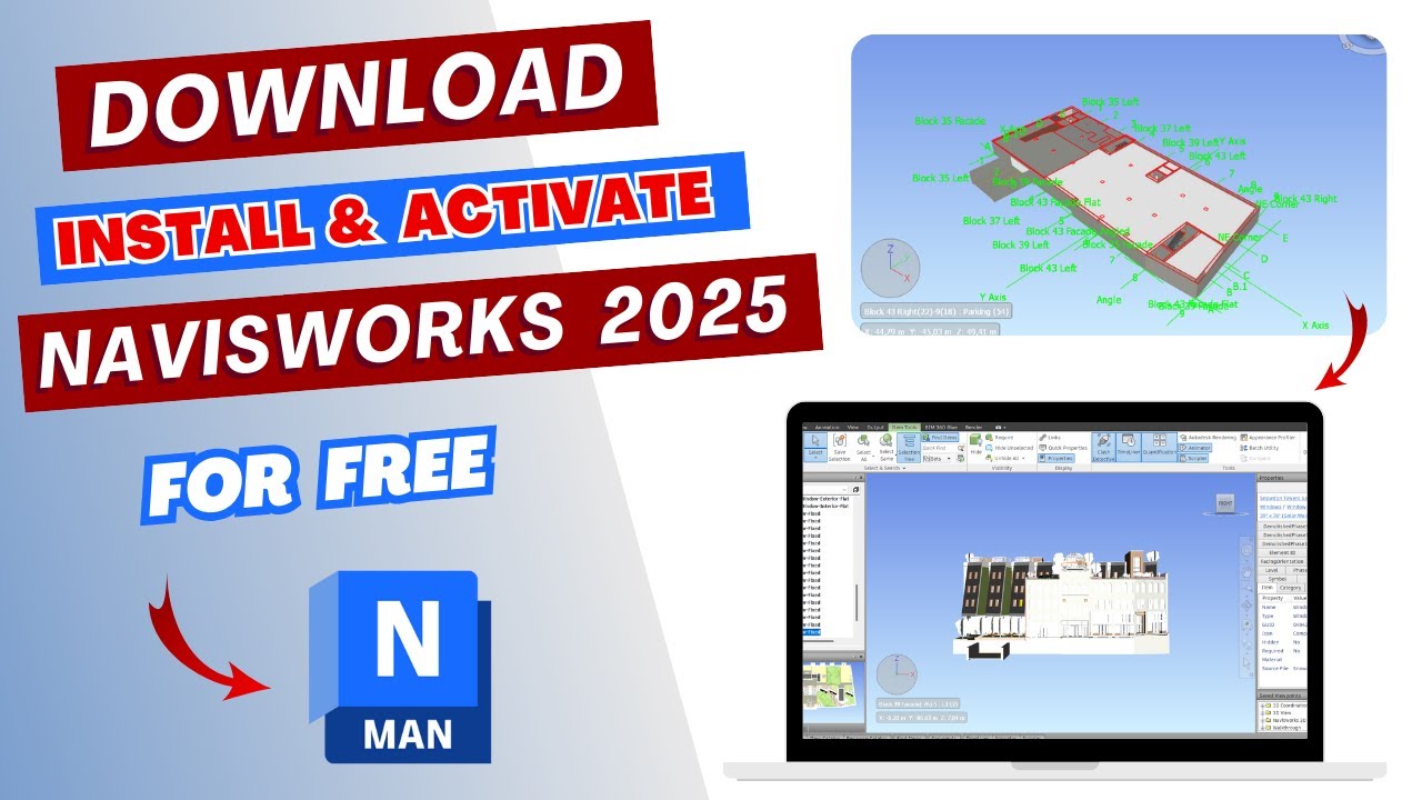 Download Install Activate Navisworks 2025 for Free | New Features ...