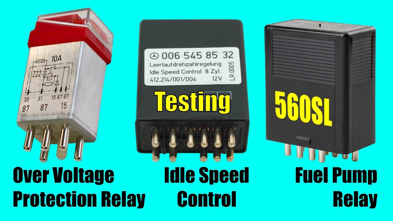 560SL - Fuel Pump Relay, Overload Protection Relay (OVP) & Idle Speed ...