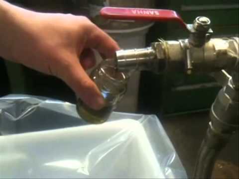 filtration of cold pressed grape seed oil - YouTube