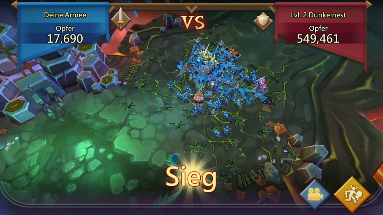 Dunkelnester Level 1-3 SIEG! Lords Mobile - YouTube