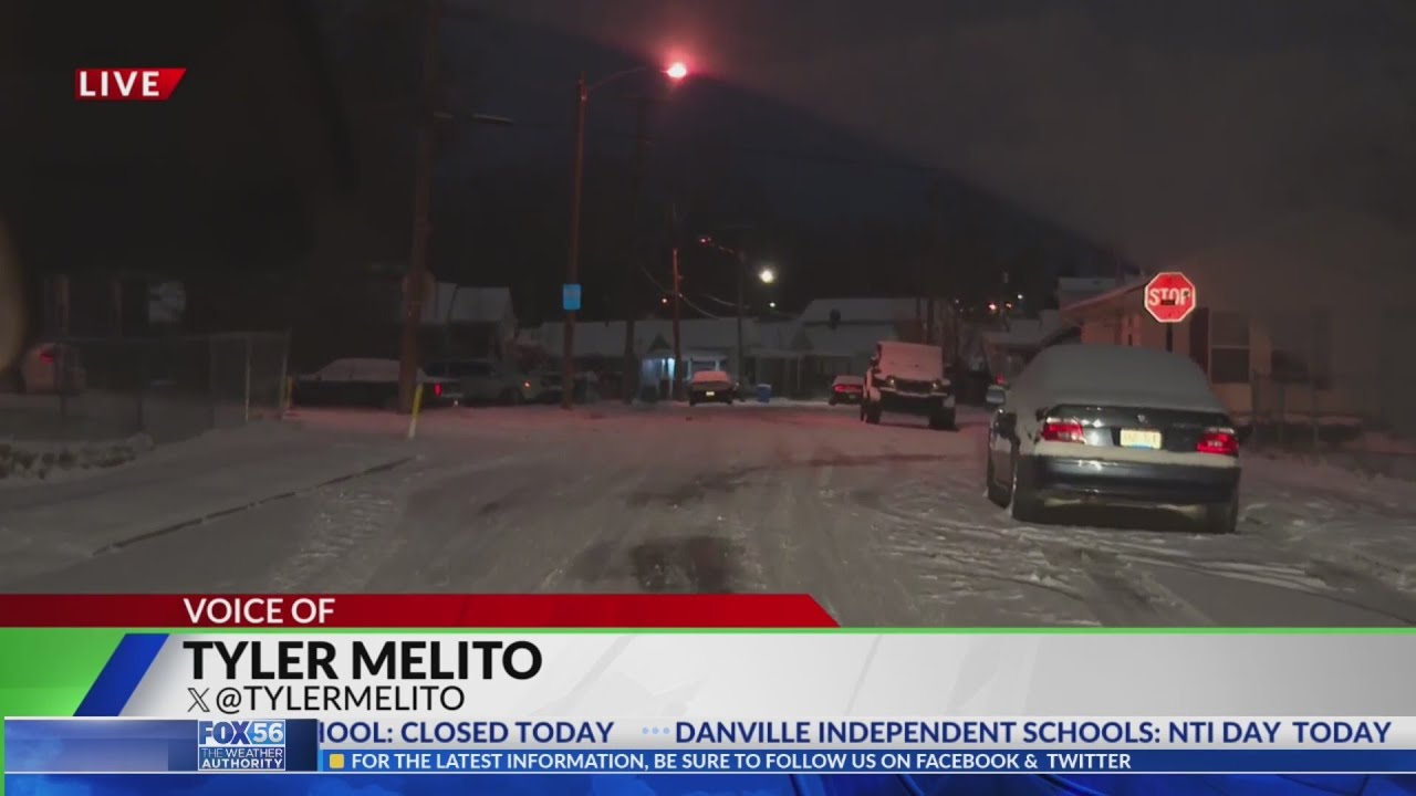 Tracking winter weather: Road conditions in Lexington, Kentucky - YouTube