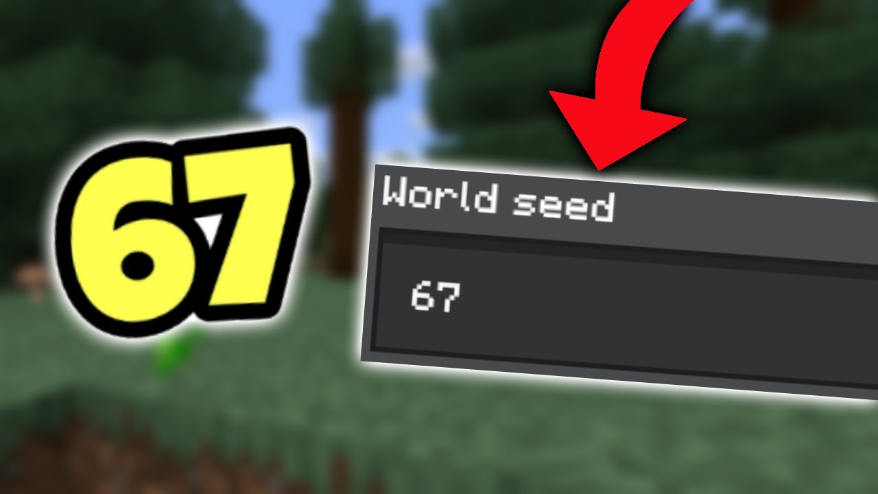 Playing The 67 Seed In Minecraft Bedrock Edition! (67 Meme) - YouTube