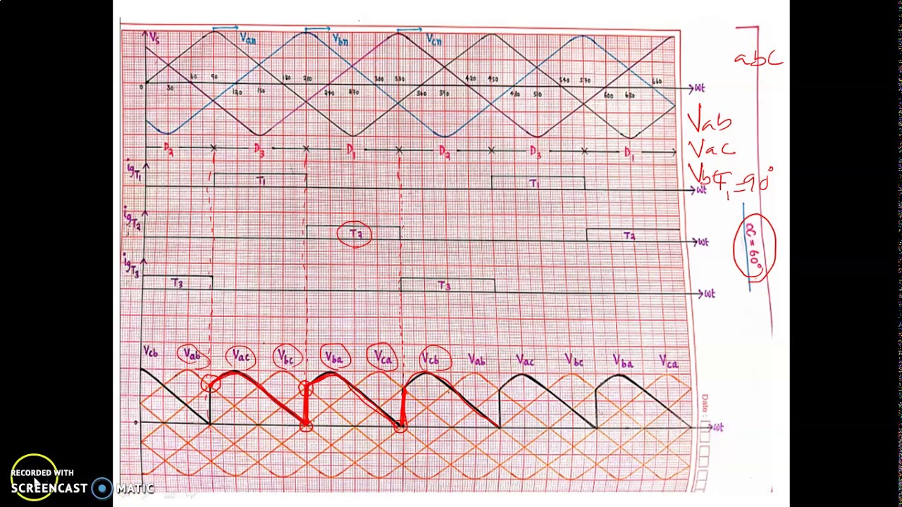Three phase semi converter Part 2 - YouTube