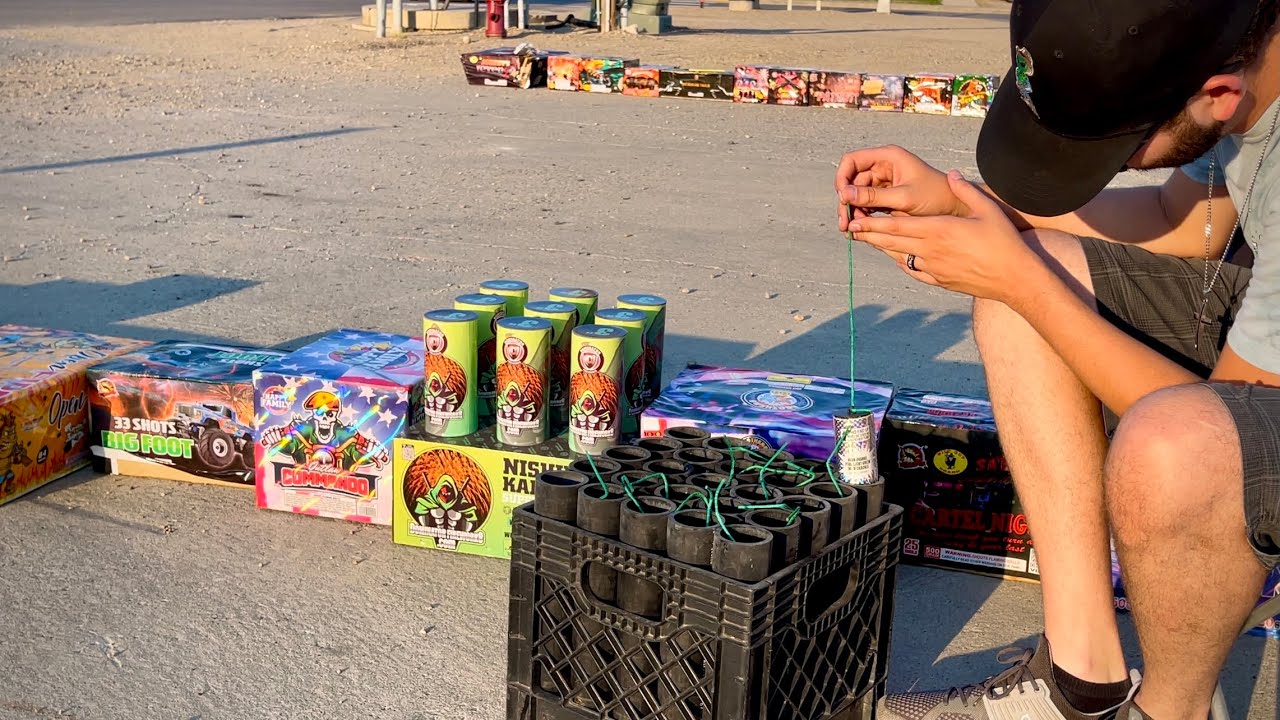 $2,200 Firework Display & Set-Up July 5th - YouTube