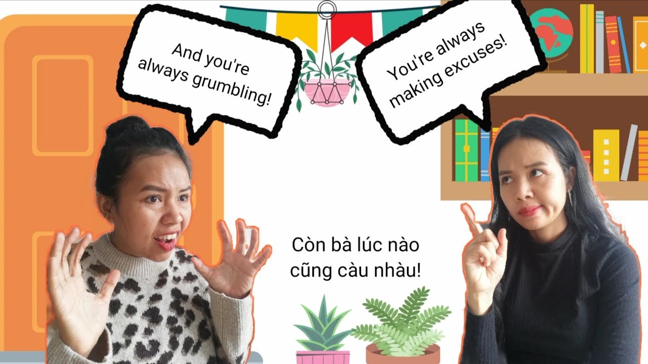 HỌC TIẾNG ANH QUA MẪU CÂU | 6 cách dùng của Present Continuous. - YouTube