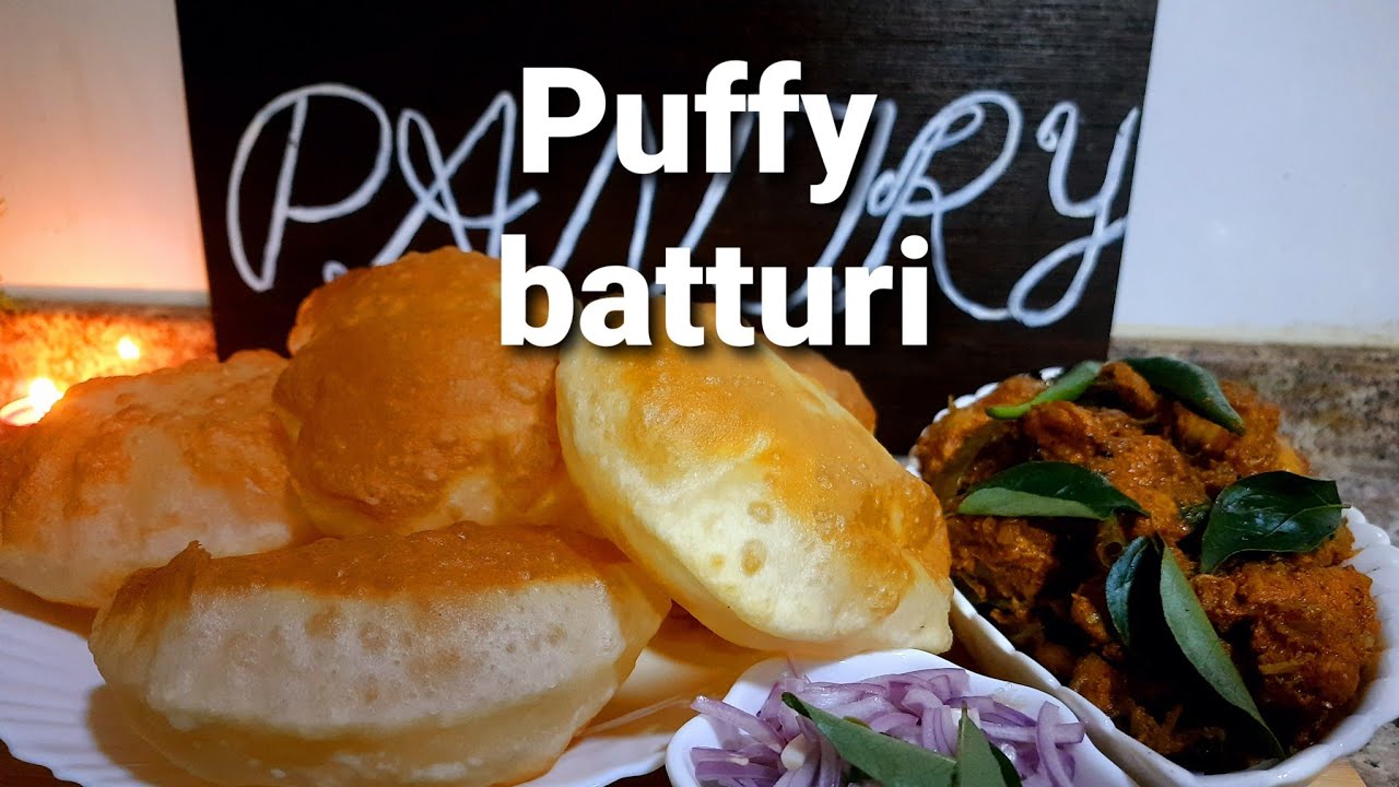 puffy and tasty 😋 batturi . without yeast. എത്ര കഴിച്ചാലുംമതിയാകില്ല ...