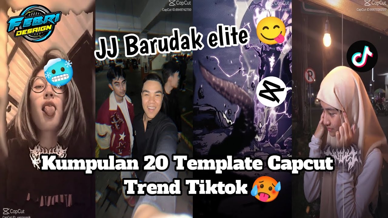 Kumpulan 20 Template JJ Viral Terbaru🎟 || Trend TikTok🤩 || JJ barudak elite😋 || Sound Fyp tiktok ...