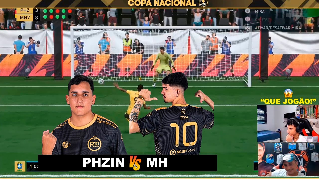PHZIN X MH R10 (QUE JOGÃO!) COM REACT DO PAIVINHA | GOLS E DISPUTA DE ...