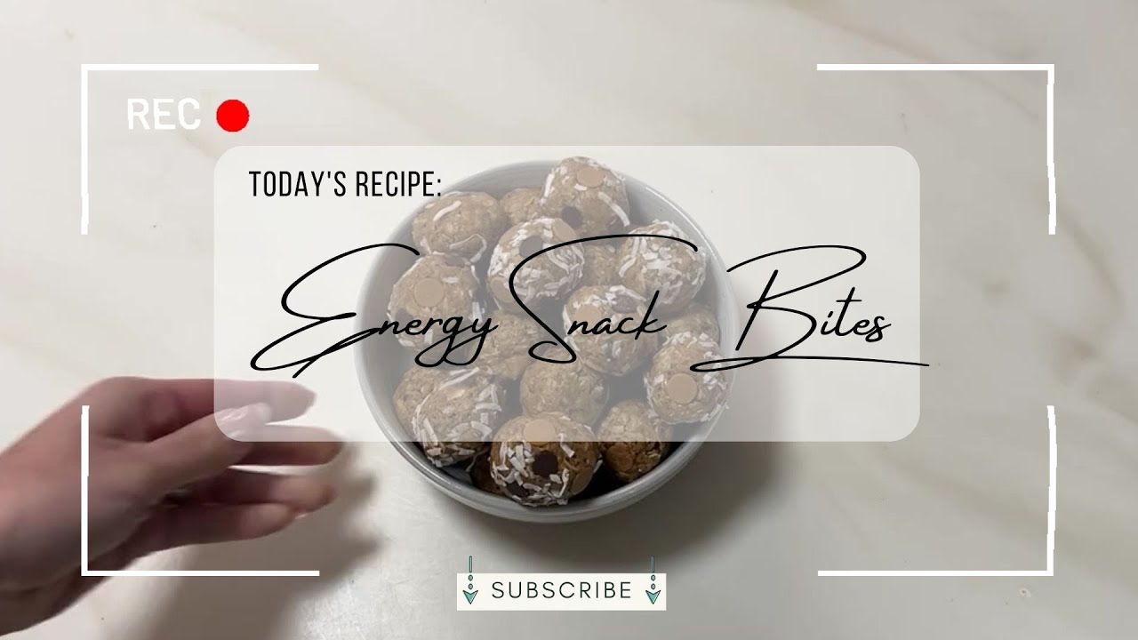 No Bake, Low Mess, Energy Snack Bites - YouTube