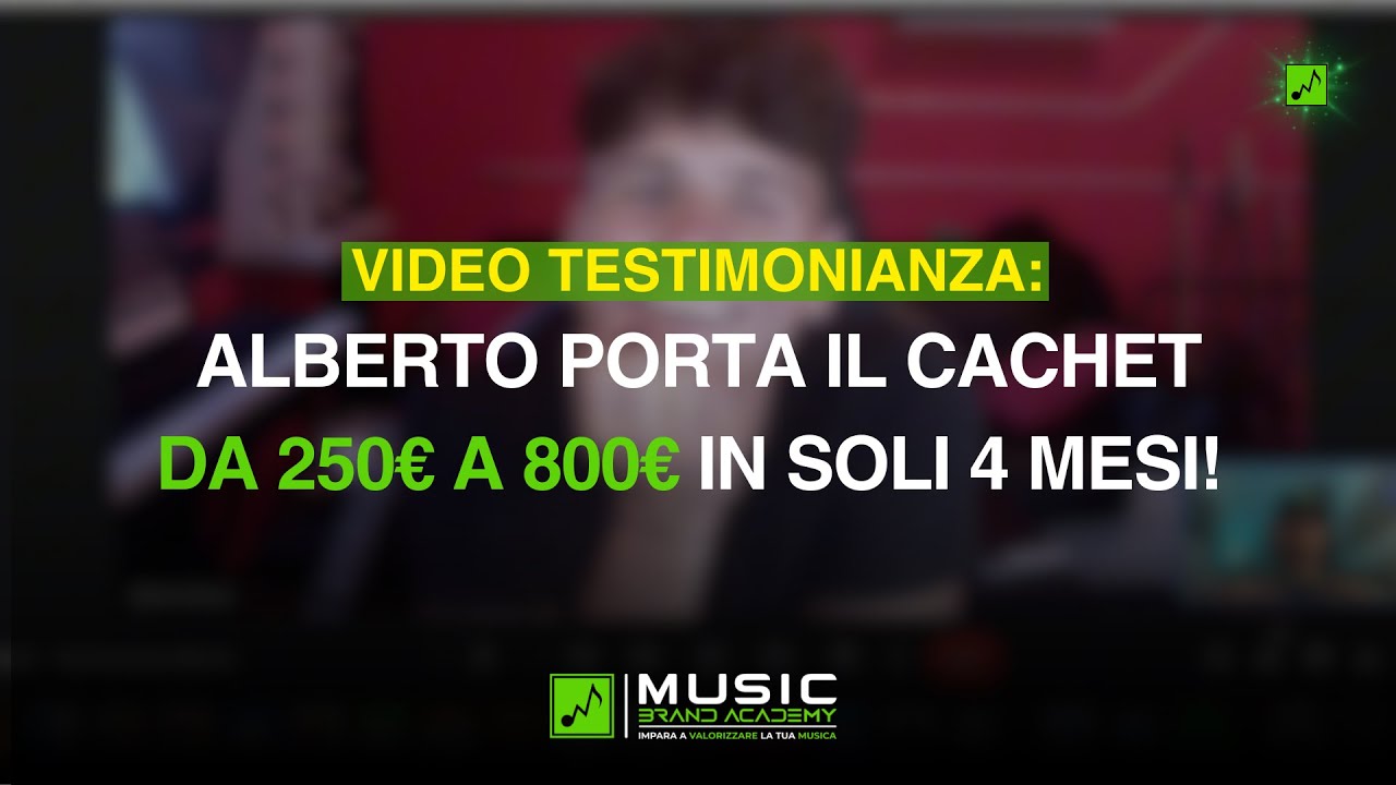 Video-testimonianza - Alberto porta il cachet da 250€ a 800€ in soli 4 ...