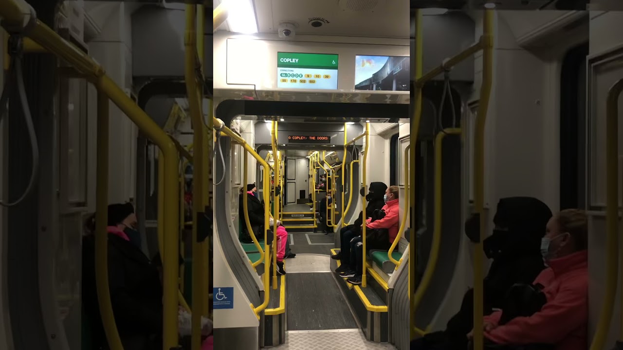 Ride on MBTA Green Line Type 9 train from Park Street to Hynes ...