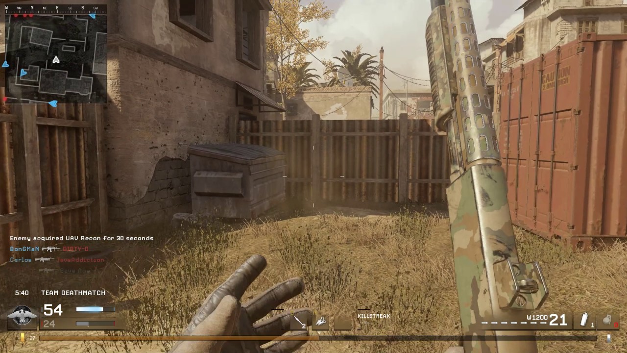 Call of Duty Modern Warfare Remastered - PC - W1200 Shotgun gameplay ...