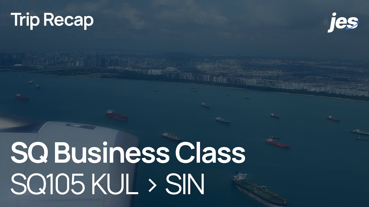 SQ105 KUL-SIN sq A350 business | trip recap - YouTube