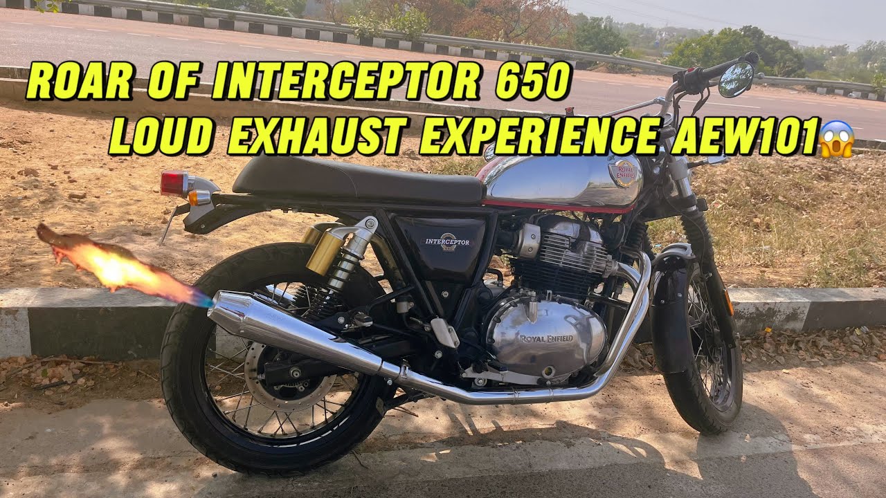 Riding loud Interceptor 650 with AEW TE 101 exhaust 😳😱 - YouTube