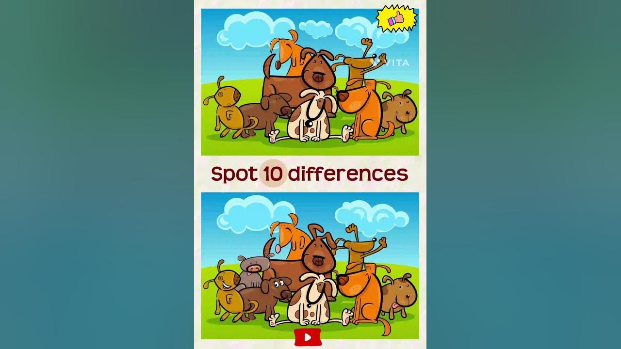 Spot 10 Difference in this picture - YouTube
