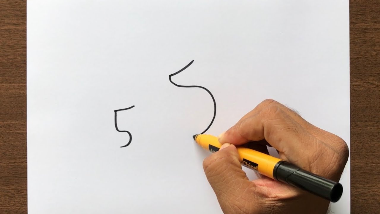 How to Draw a Bunny Picture from number 55 - YouTube