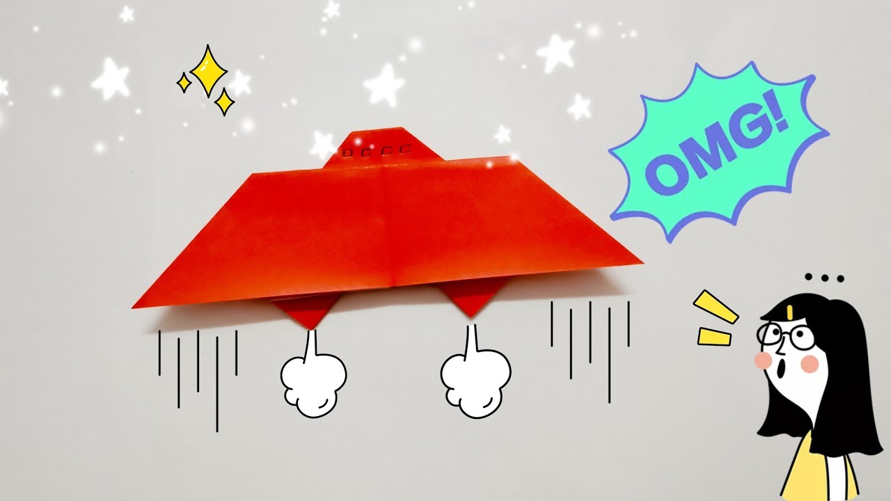 DIY Paper Origami - How to make UFO origami easy 🌌 - YouTube