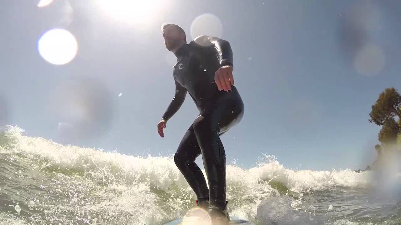 Surfing in Capitola - YouTube