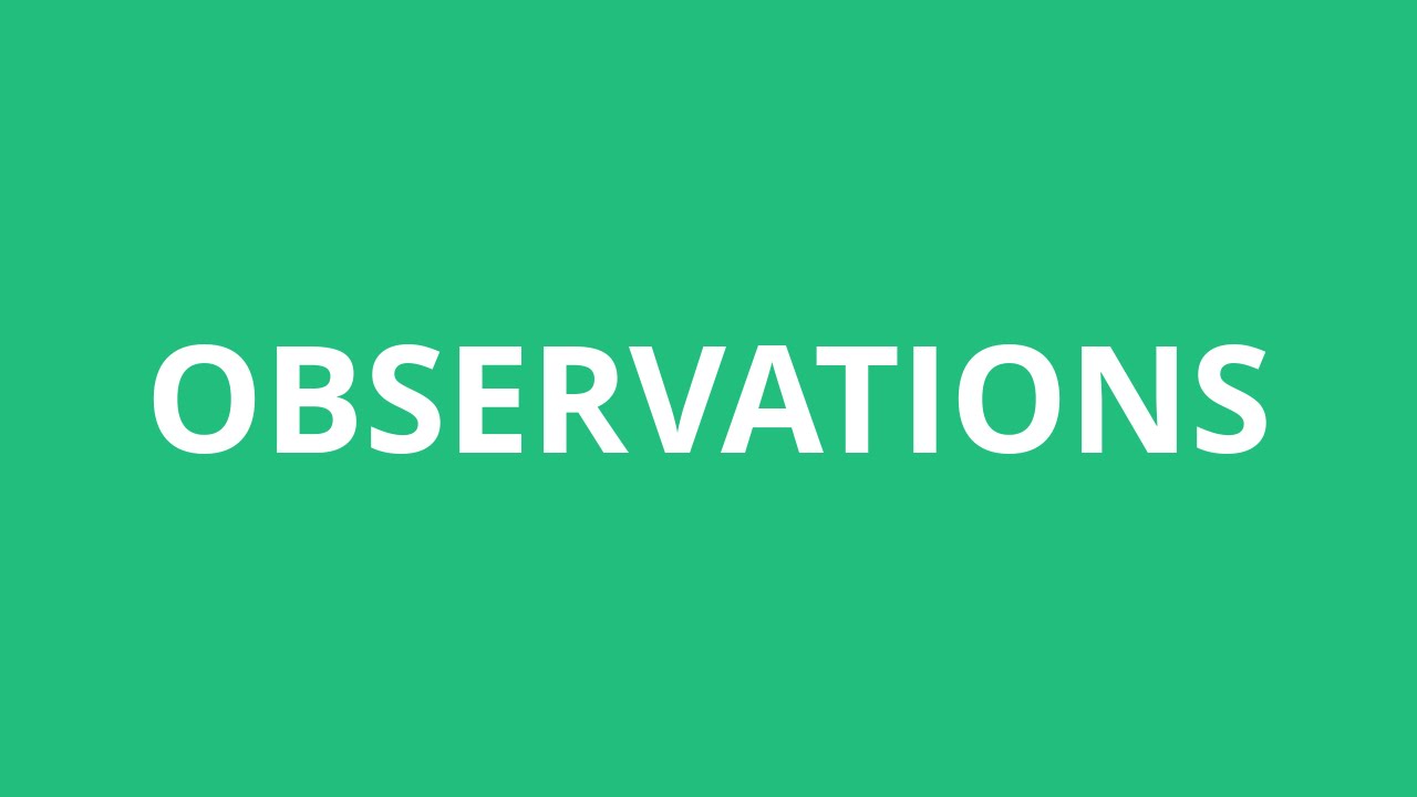 The Word Observation