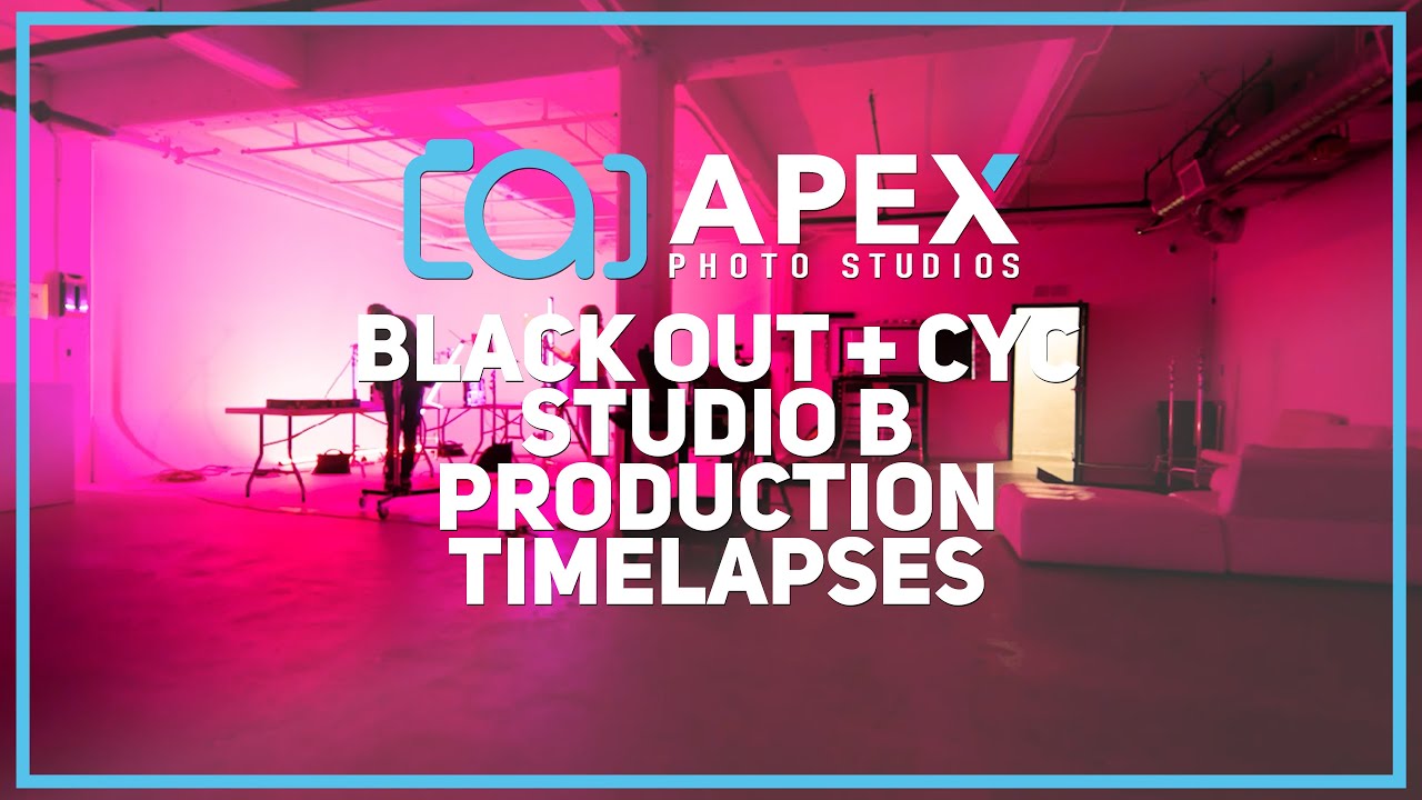 APEX PHOTO STUDIOS BLACK OUT STUDIO STUDIO B TIMELAPSE - YouTube