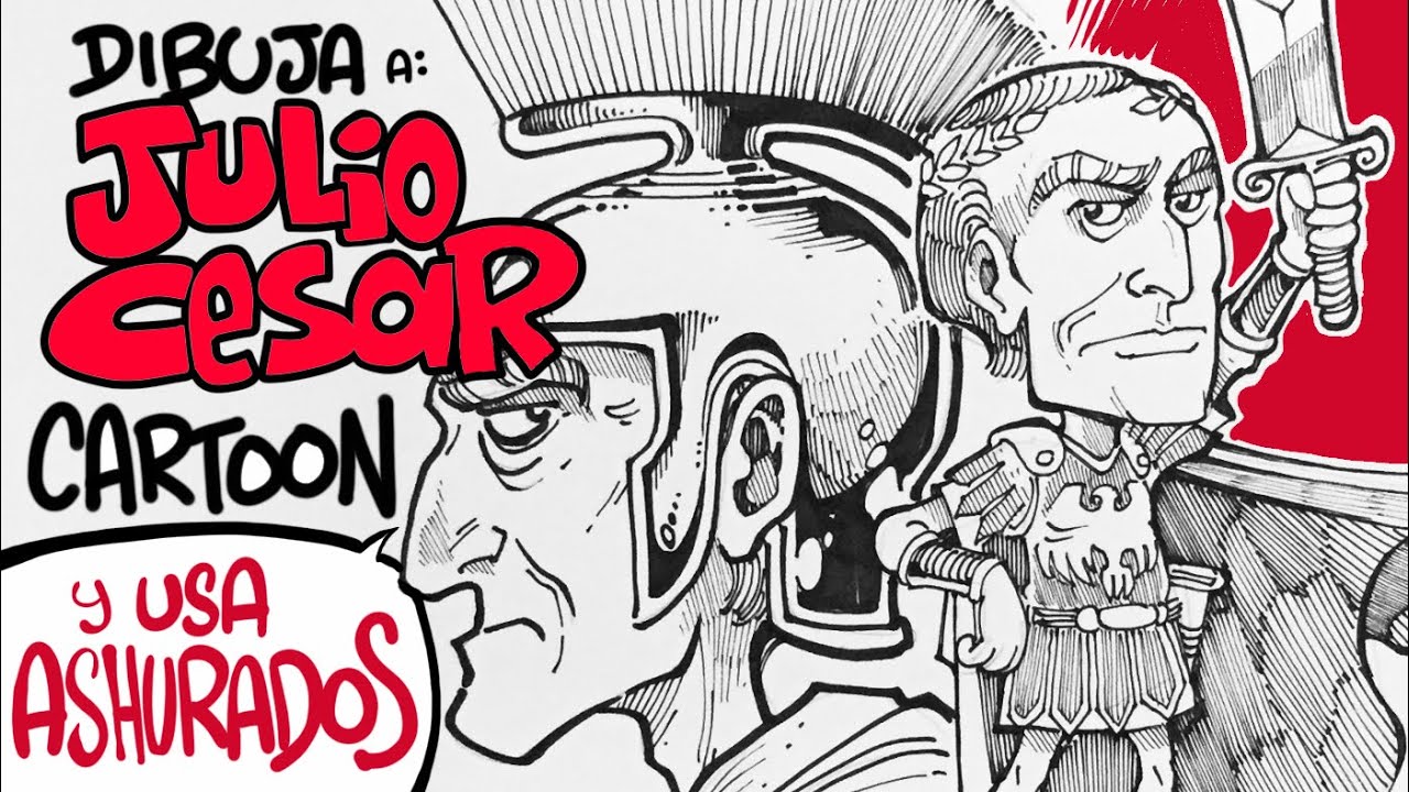 DIBUJA A JULIO CESAR /// Dibujo de Romanos - YouTube