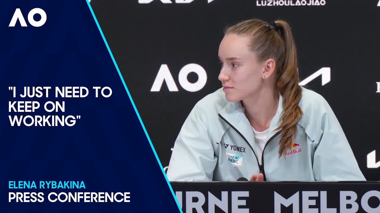 Elena Rybakina Press Conference | Australian Open 2024 First Round ...