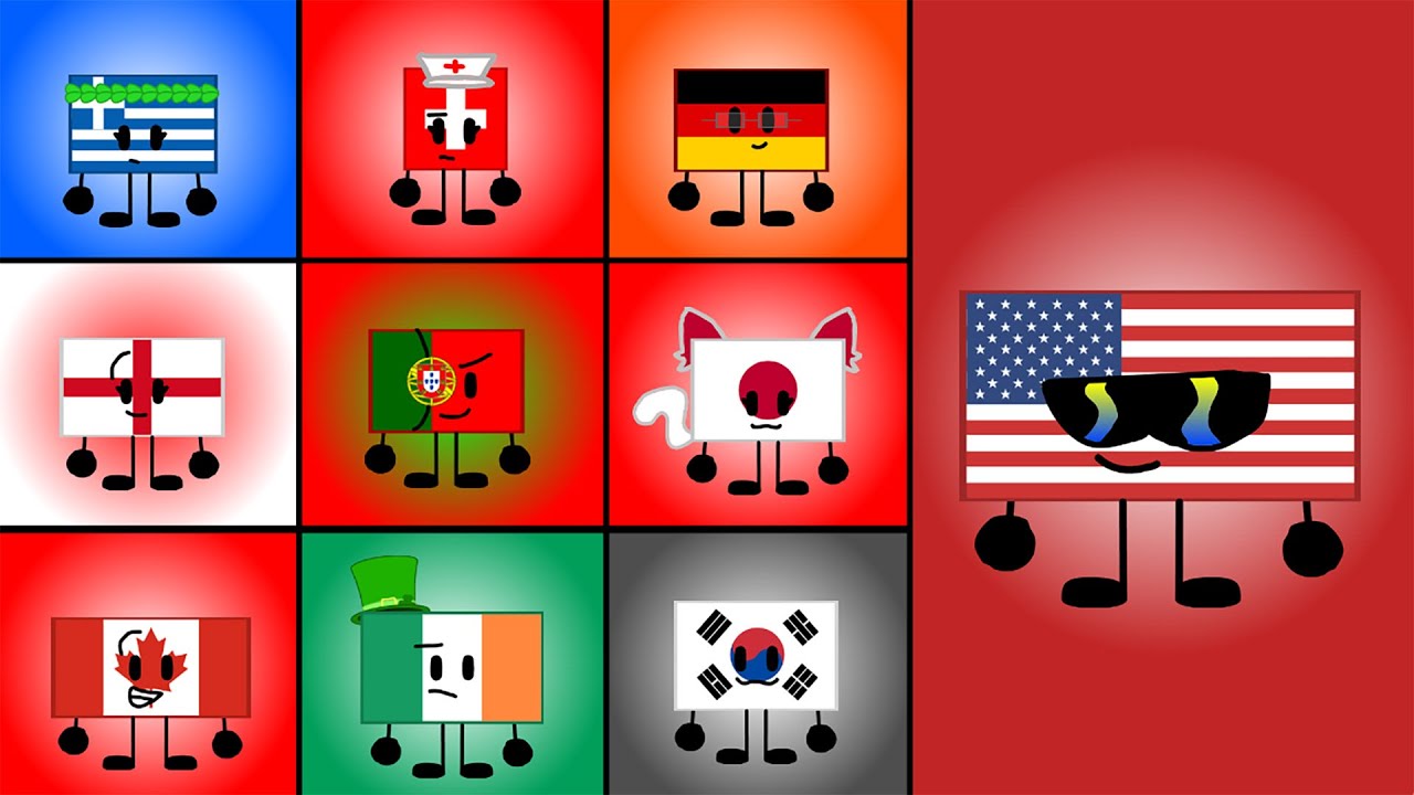 The Ultimate 10 Random Flags, 1 Band (If America successfully ...