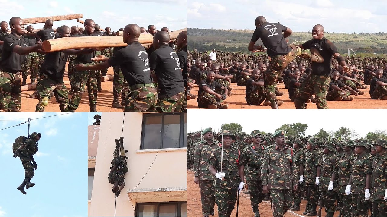 HATARI! Wanajeshi wakifanya mazoezi mbele ya CDF Mabeyo - Bagamoyo ...