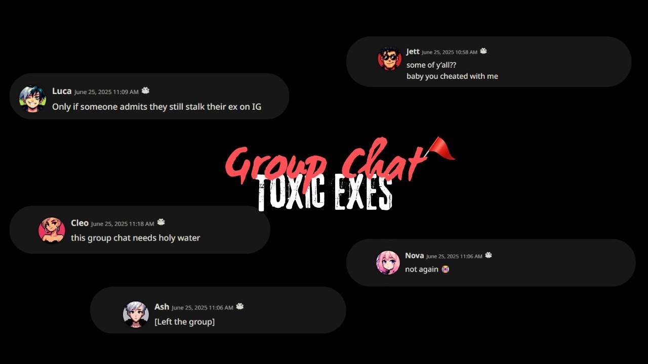 Funny Group Chat Video | Toxic Exes Arguing in Chat 💔😂 - YouTube