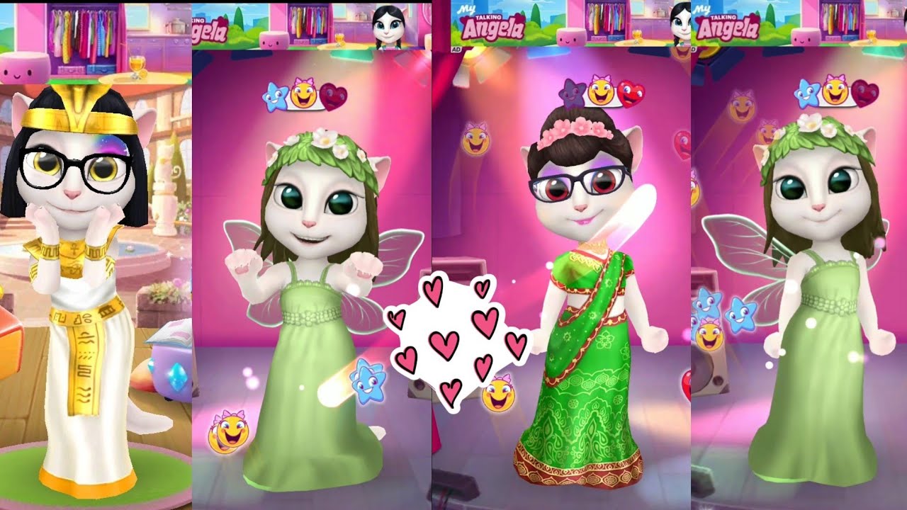 Talking Angela Game Video - YouTube