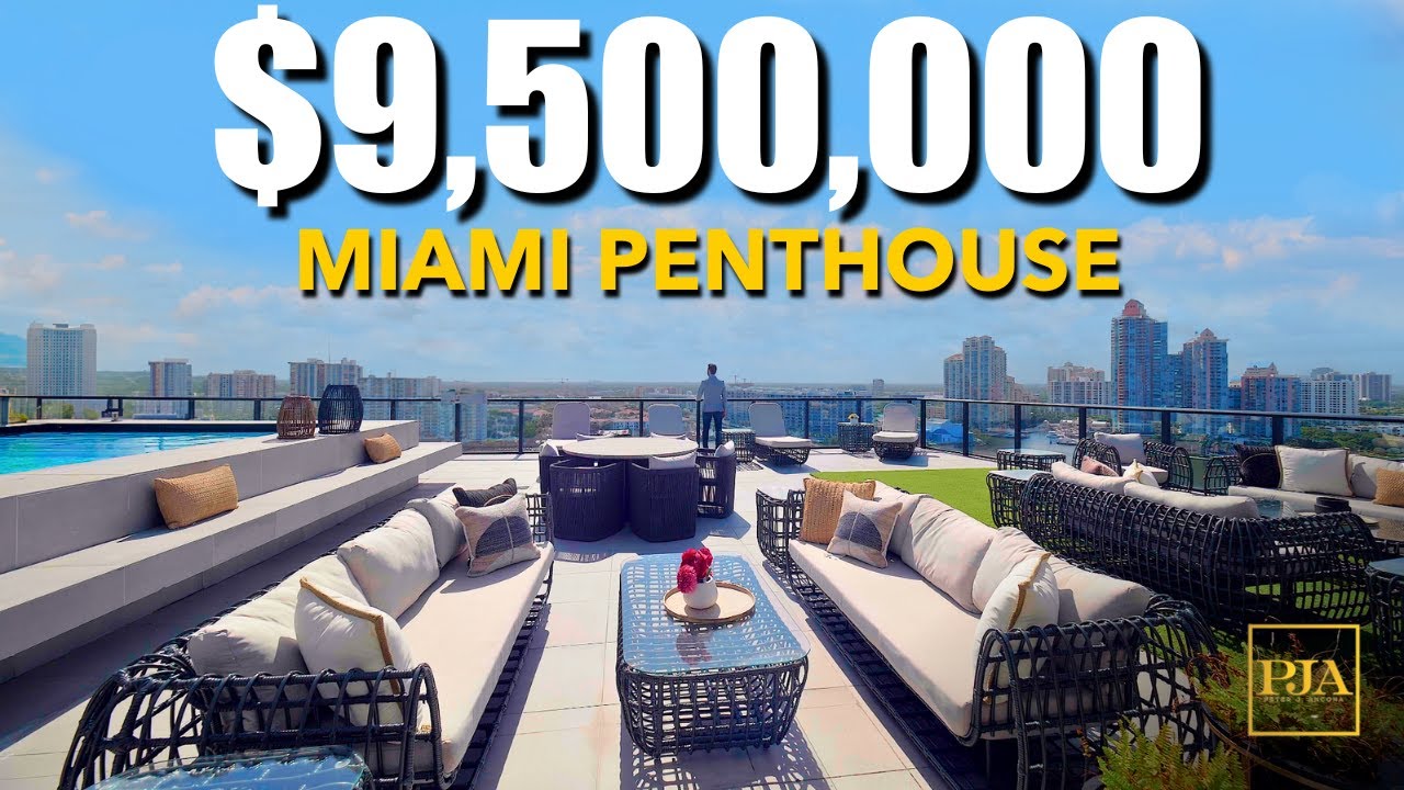 Touring a $10 Million Dollar | Miami Penthouse at Prive Island | Peter ...