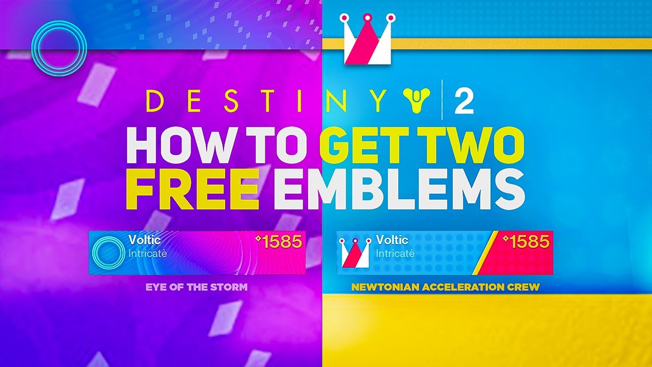 Two Free Emblems! Eye of The Storm & Newtonian Acceleration Crew Emblem ...