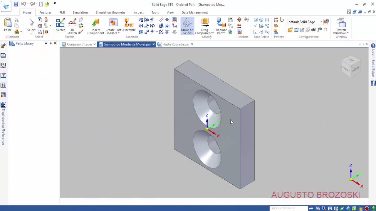 Solid Edge Bench Vice Morsa 03 de 05 - YouTube