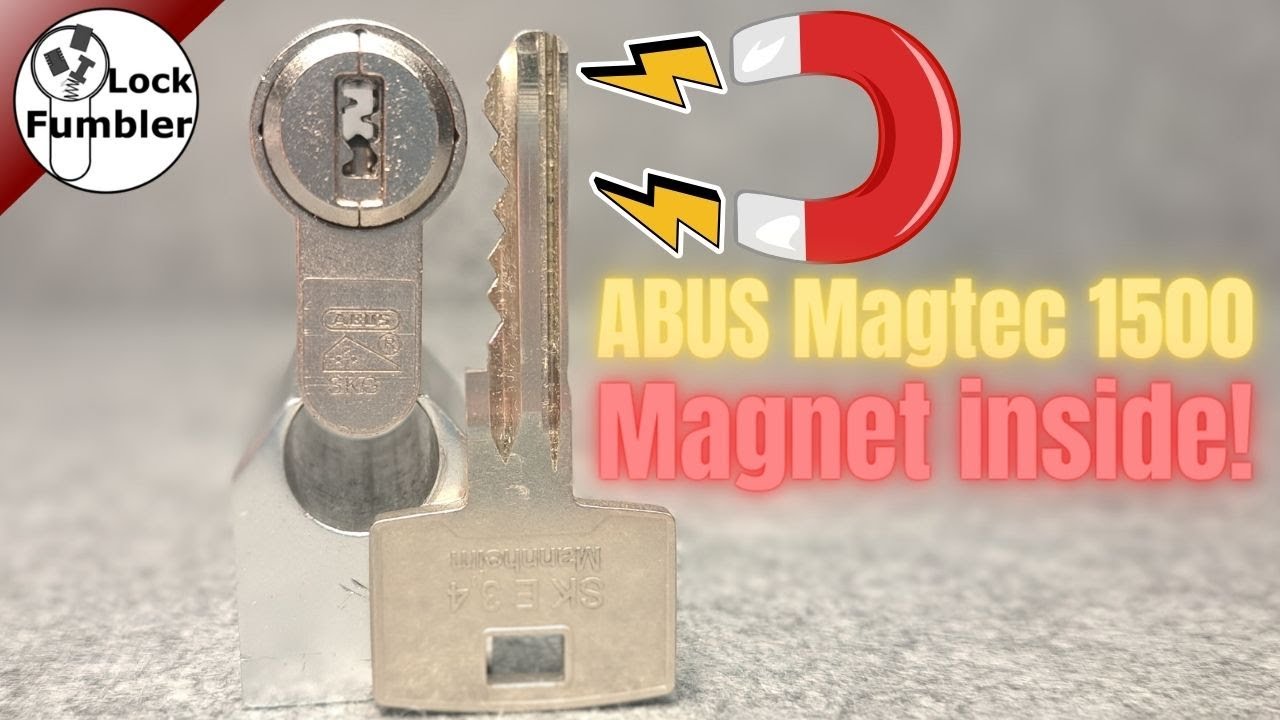 ABUS door lock requires a little magnet trickery 🧲 to pick it open [245 ...