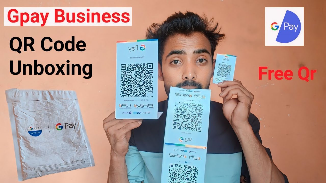 Google Pay Business QR code unboxing 2024 - YouTube